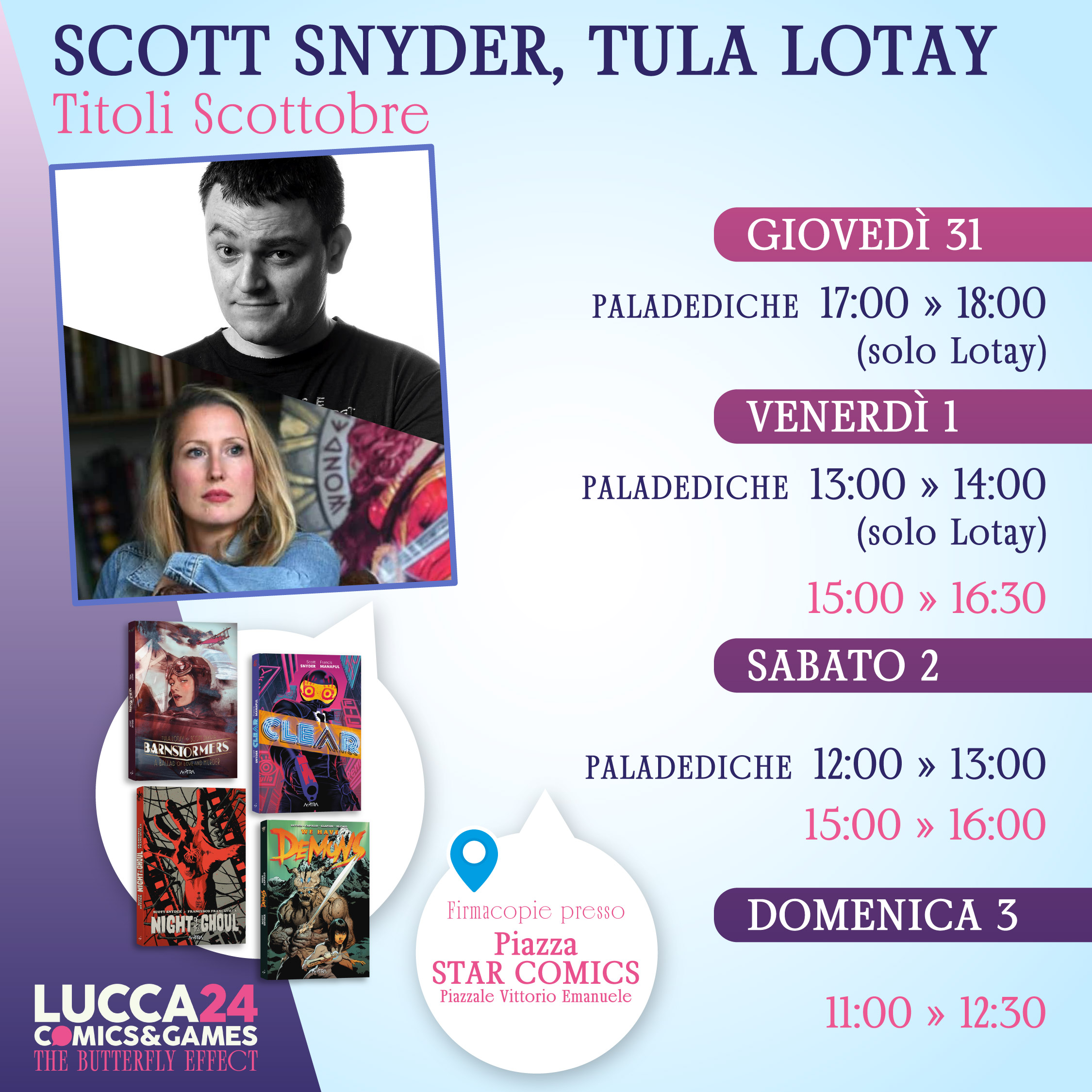 Star Comics | LUCCA COMICS & GAMES 2024 REGOLAMENTO FIRMACOPIE