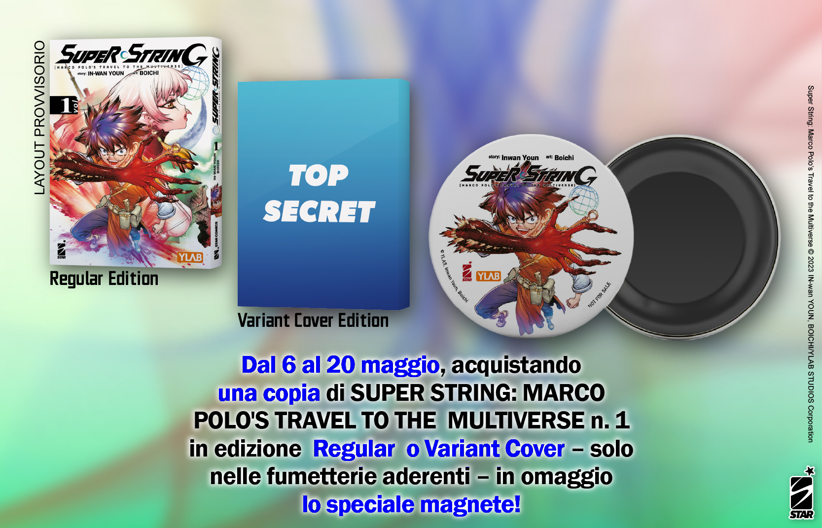 Star Comics | SUPER STRING: MARCO POLO'S TRAVEL TO THE MULTIVERSE: un esclusivo magnete in ...